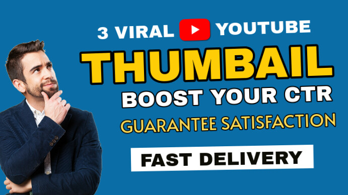 Plantilla de Blue Youtube Thumbnail | PosterMyWall