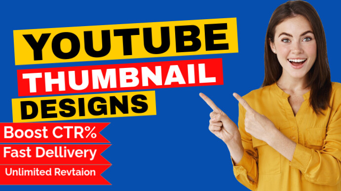 Blue Youtube Thumbnail Template | PosterMyWall