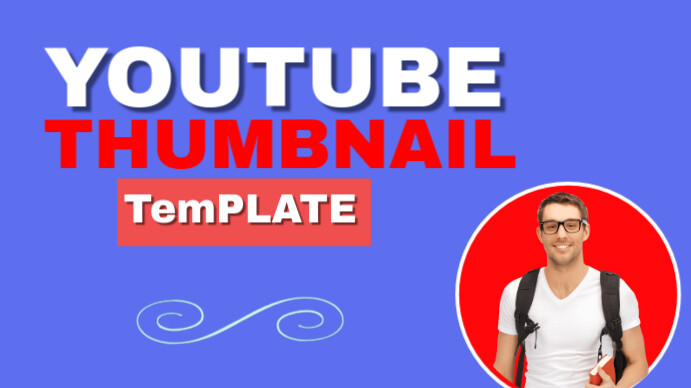 Blue Youtube Thumbnail Template | PosterMyWall