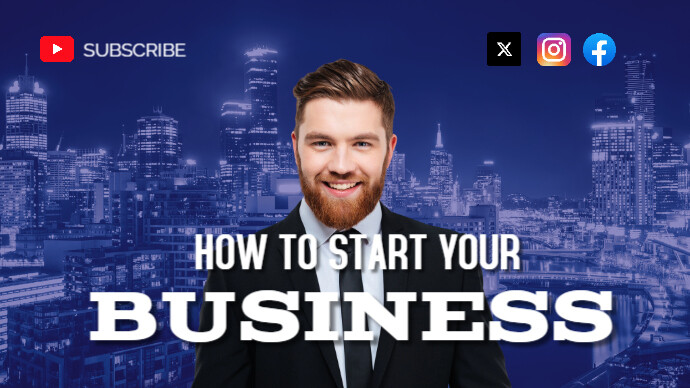 Blue Youtube Thumbnail Template | PosterMyWall