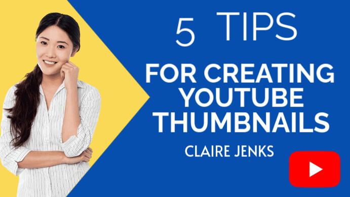Blue Yt Youtube Thumbnail Template | PosterMyWall