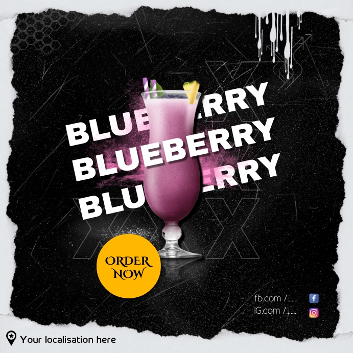 blueberry ads social media Template | PosterMyWall