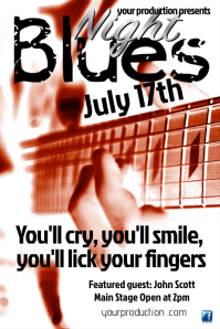 Blues Poster Template | PosterMyWall
