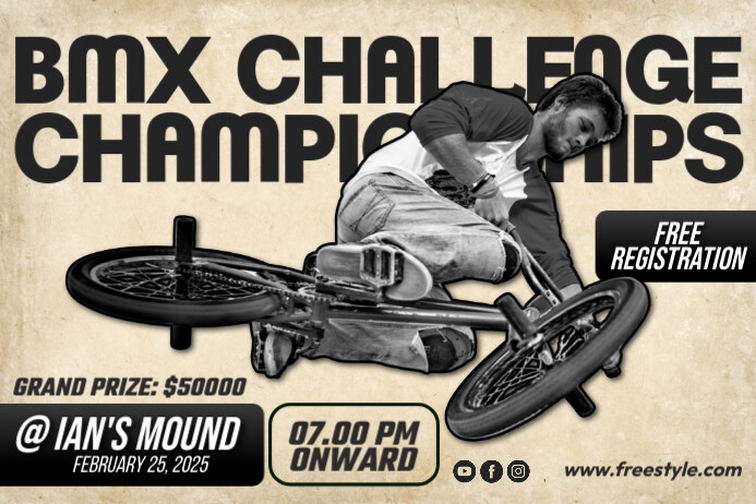 BMX Challenge Template | PosterMyWall