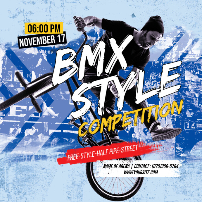 BMX Style Ads Templat | PosterMyWall