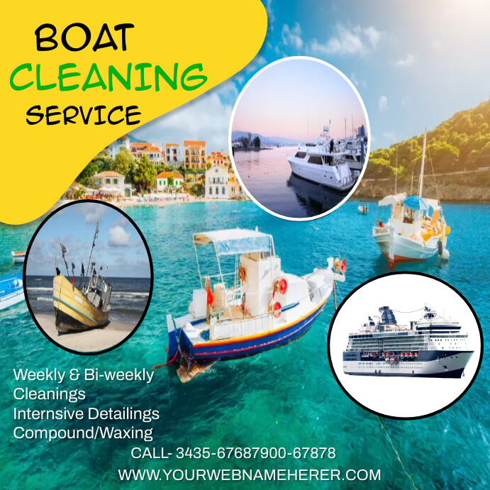 Boat Cleaning Service Template | PosterMyWall