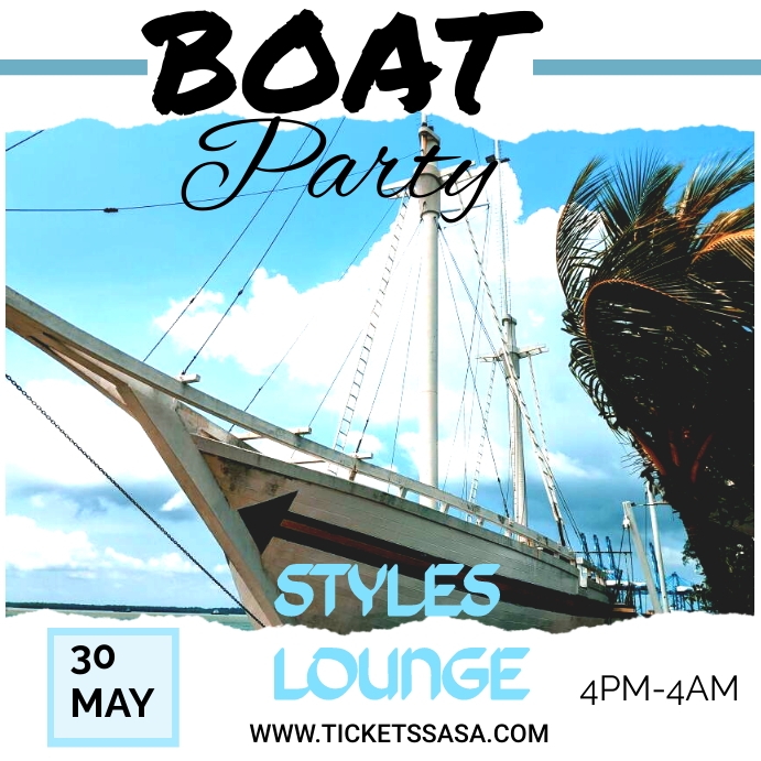 BOAT PARTY FLYER Template | PosterMyWall