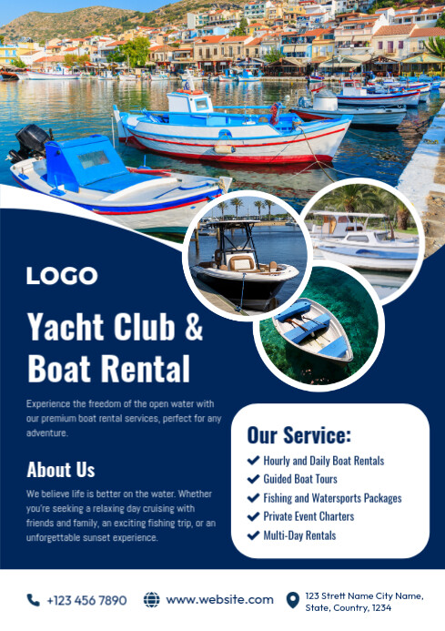 Boat Rental Flyer Template | PosterMyWall
