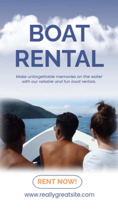 Boat Rental Instagram Post Template – Luxury Yacht & Water Adventure ...