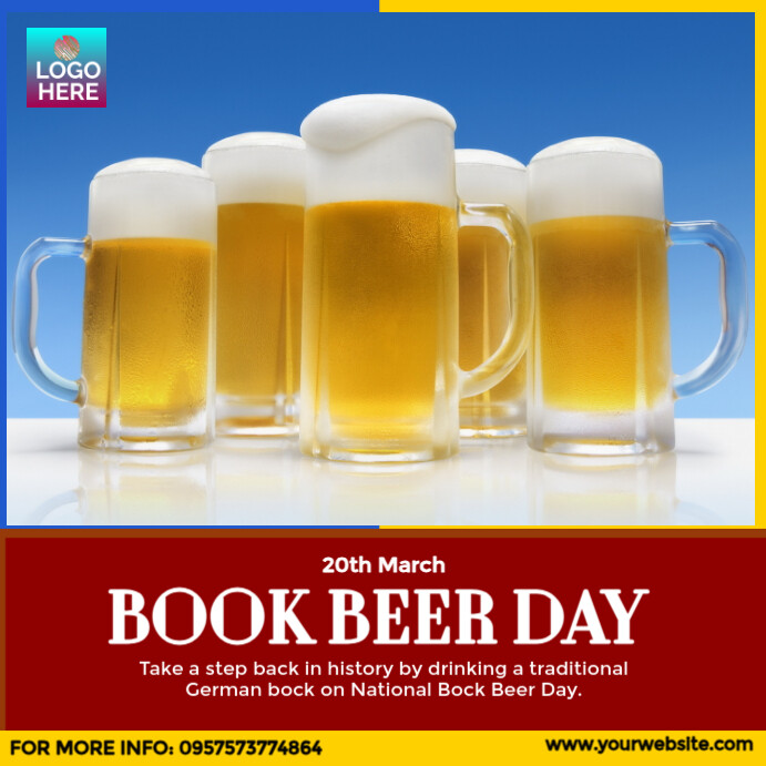 Bock Beer Day Template | PosterMyWall