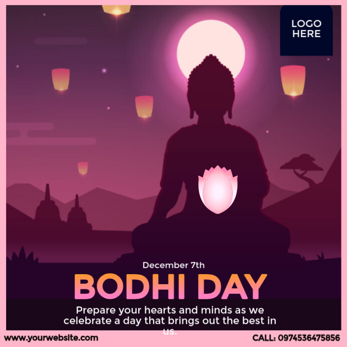 Copy of Bodhi Day | PosterMyWall