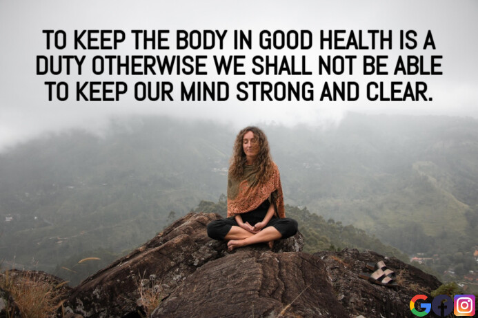 Plantilla de BODY AND HEALTH QUOTE TEMPLATE | PosterMyWall