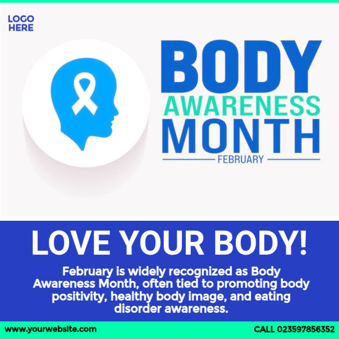 Body Awareness Month Template | PosterMyWall