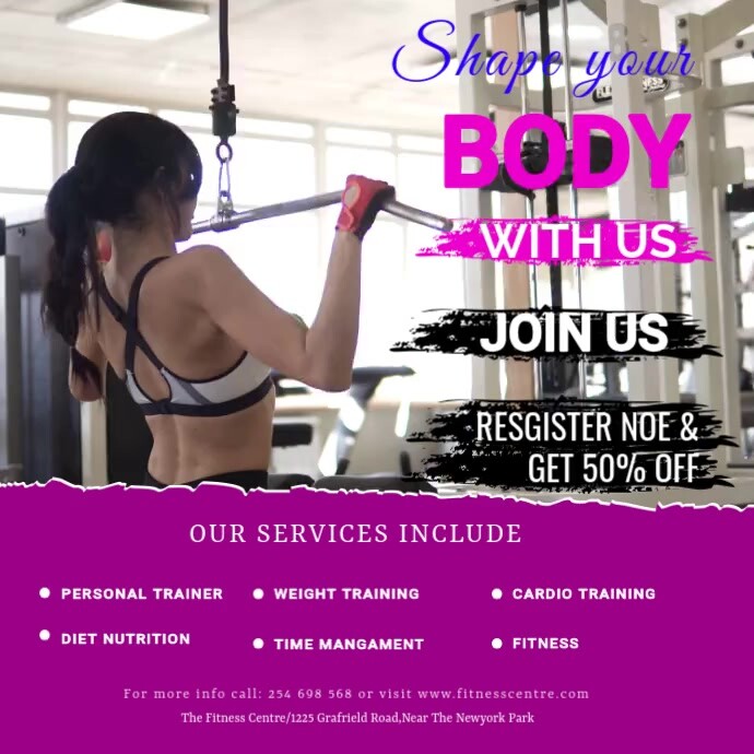 Copy of Body building | PosterMyWall