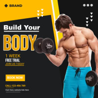 Body Building Ads Template | PosterMyWall