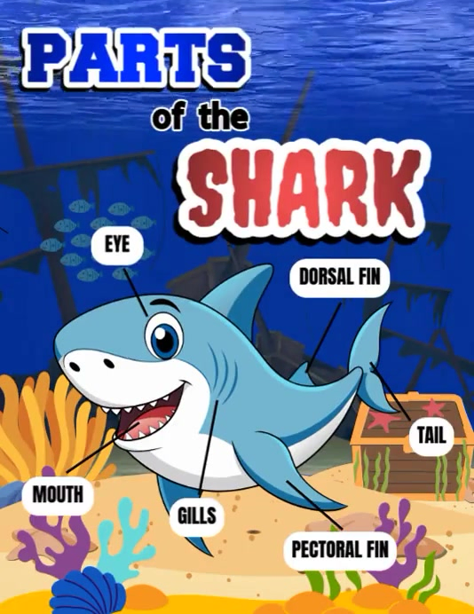 Body Parts Of Sea Animals Templat | PosterMyWall