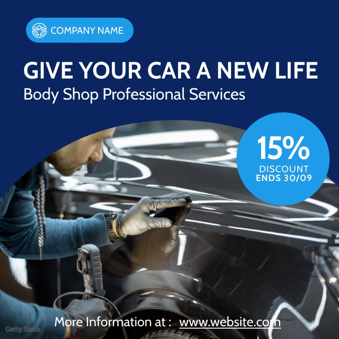 Plantilla de body shop professional services advertising i | PosterMyWall