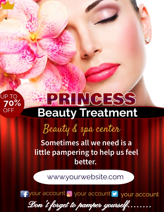 Copy of Body treatment and spa flyer design template | PosterMyWall
