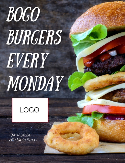 BOGO Burgers Template | PosterMyWall