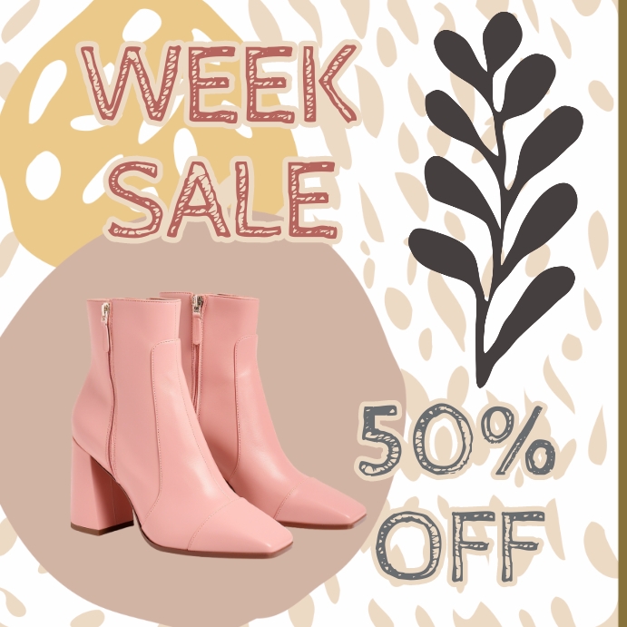 Copy of Boho Instagram Post Ad Sale Template | PosterMyWall