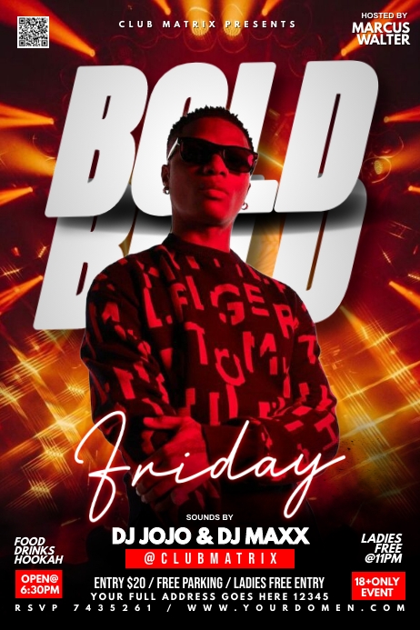 Plantilla de Bold bold Friday | PosterMyWall