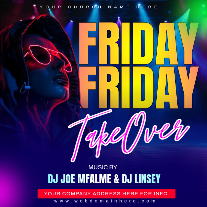 Bold event flyer – ideal for birthdays and clubs Template | PosterMyWall