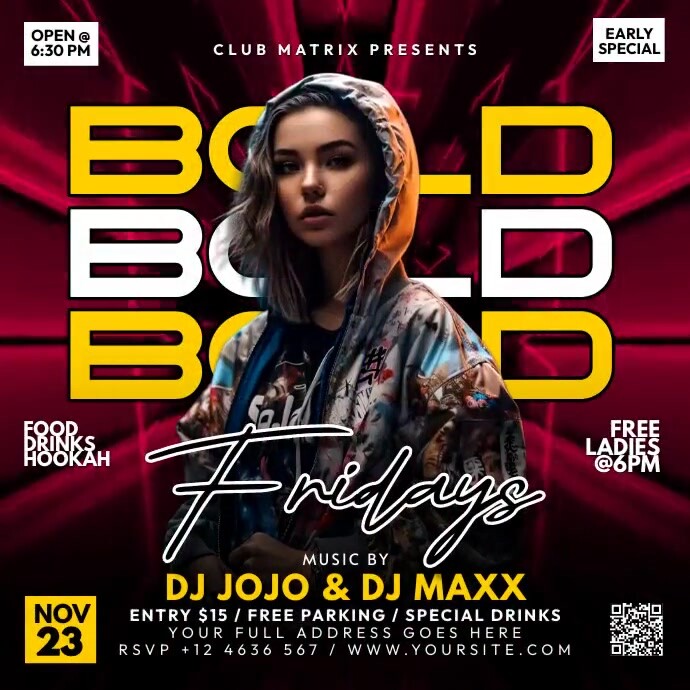 Copy of Bold Friday's | PosterMyWall