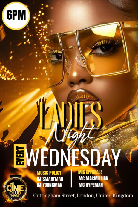 Bold Ladies Night Club Poster - Poster for Night Clubs and Events ...