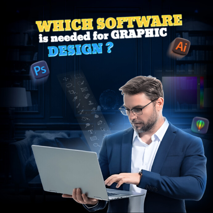 Modèle Bold Neon Tech Graphic Design Guide Instagram Post | PosterMyWall