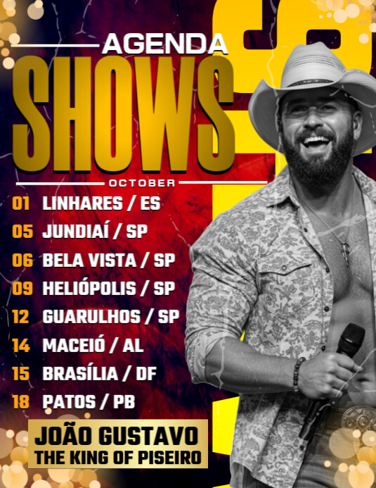 Copy of Bold October Concert Tour Poster | PosterMyWall