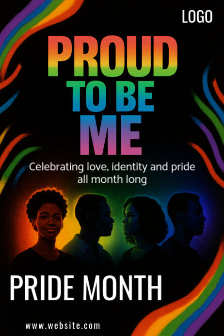 Copy of Bold Pride Month Flyer – Rainbow Gradient LGBTQ+ Awareness ...