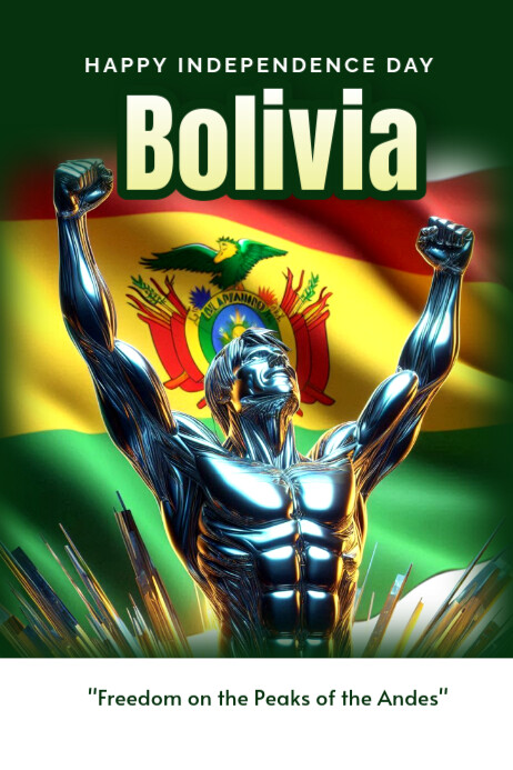 Bolivia independence day Template | PosterMyWall