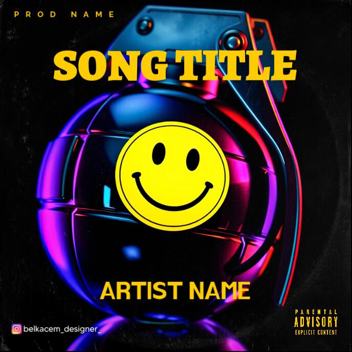 Bomb Album cover art Template | PosterMyWall