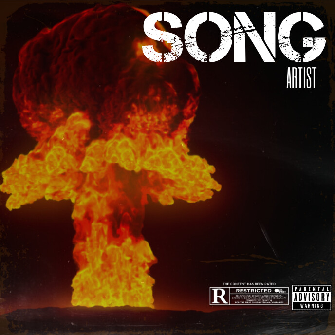 Bomb / Fire Album Cover Template | PosterMyWall