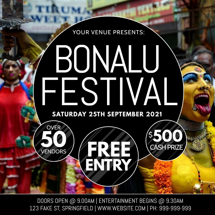 Copy of Bonalu Festival Poster | PosterMyWall
