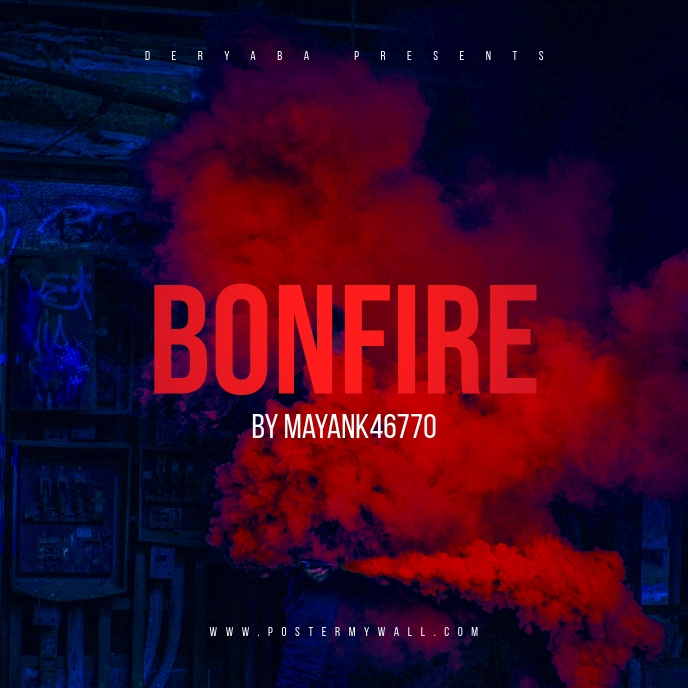 Bonfire CD Cover Template | PosterMyWall