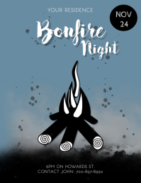 Bonfire Party Flyer Template | PosterMyWall