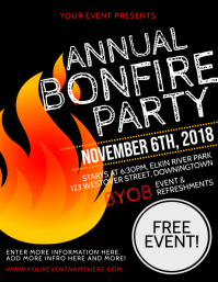 bonfire Template | PosterMyWall