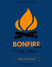 Bonfire party flyer template | PosterMyWall