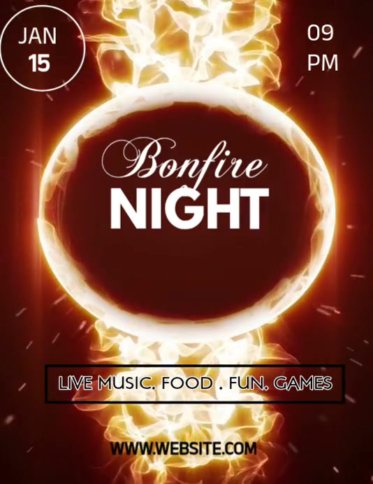 Bonfire night Template | PosterMyWall