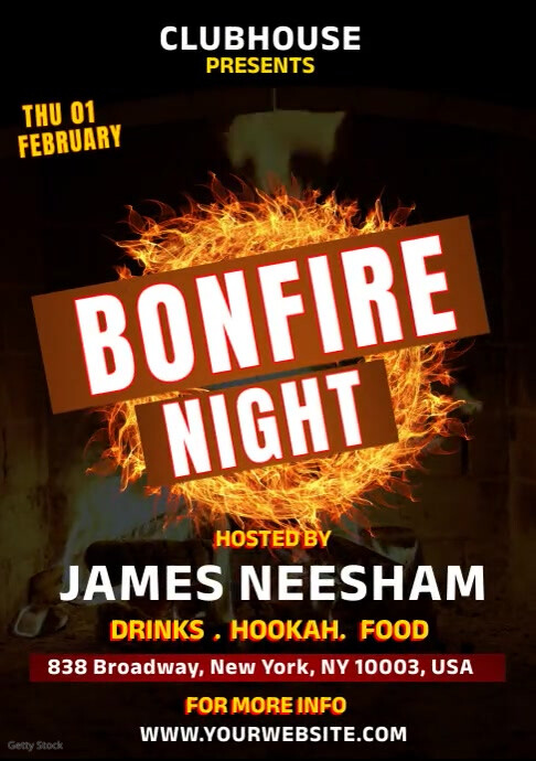 Copy of bonfire night | PosterMyWall