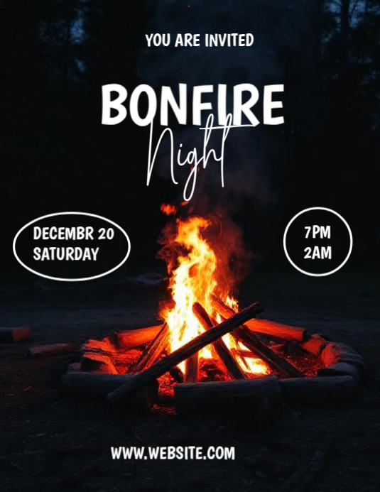 Bonfire night Template | PosterMyWall