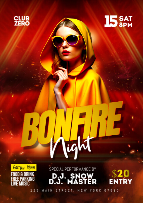 bonfire night Template | PosterMyWall