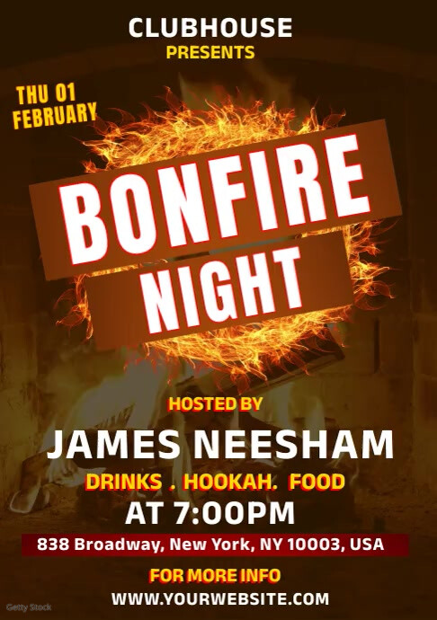 bonfire night Template | PosterMyWall