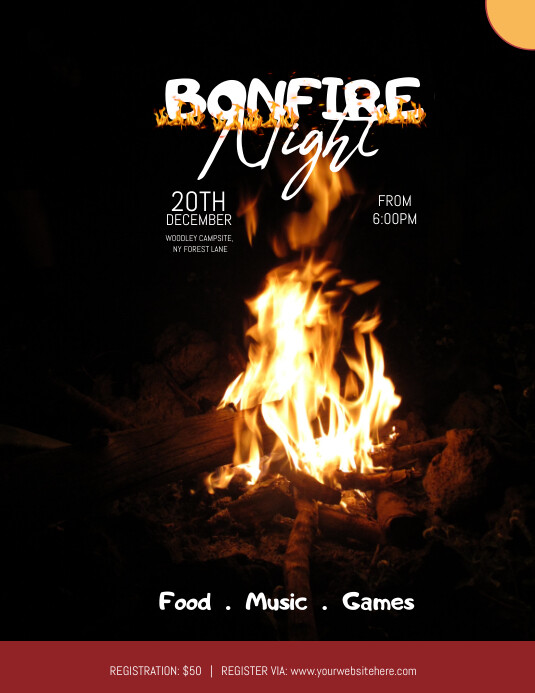 Plantilla de bonfire night | PosterMyWall