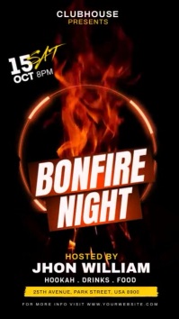 bonfire night Template | PosterMyWall