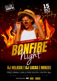 bonfire night Template | PosterMyWall