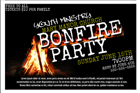Bonfire Party Poster Template | PosterMyWall