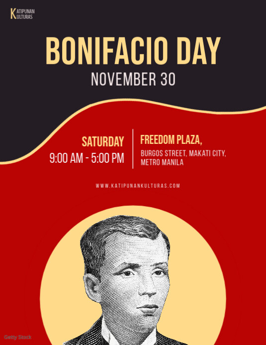 Modèle Bonifacio Day Vertical | PosterMyWall