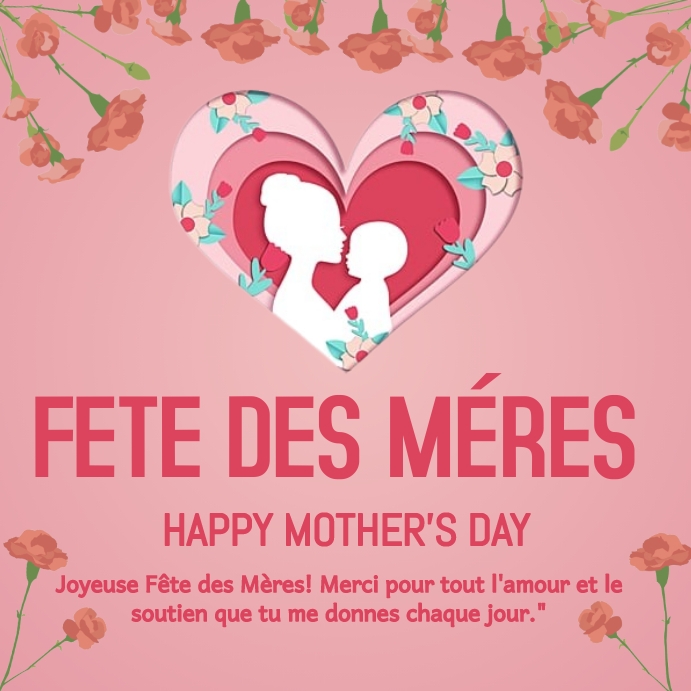 Copy of Bonne fete des mêres Instagram post. | PosterMyWall